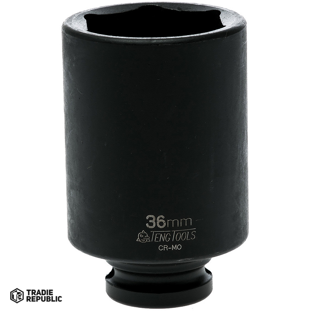 Teng 1/2in Dr. Deep Impact Socket 36mm DIN - Tradie Republic