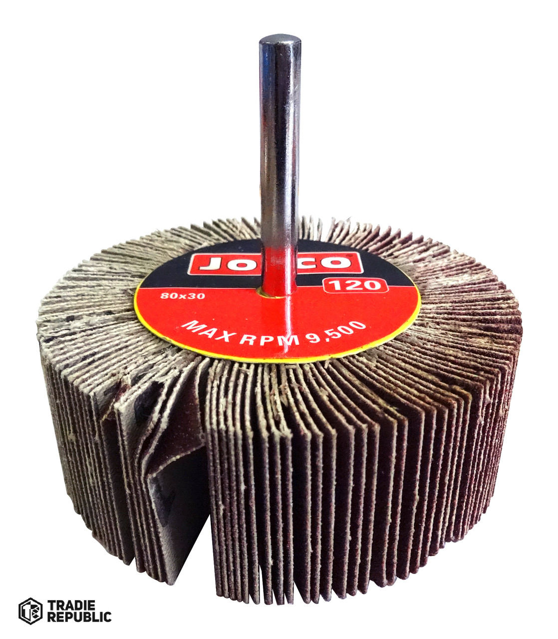 Josco Flap Wheel 80x30 120g 6 Spindle - Tradie Republic