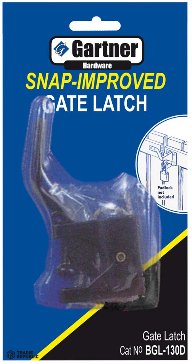Gartner Gate Latch Snap Black DP1 - Tradie Republic