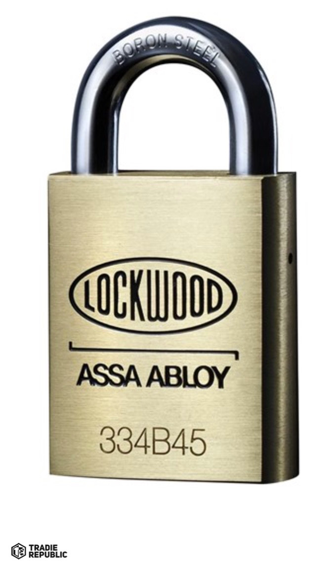 Padlock Brass Lockwood 334b 45mm - Tradie Republic