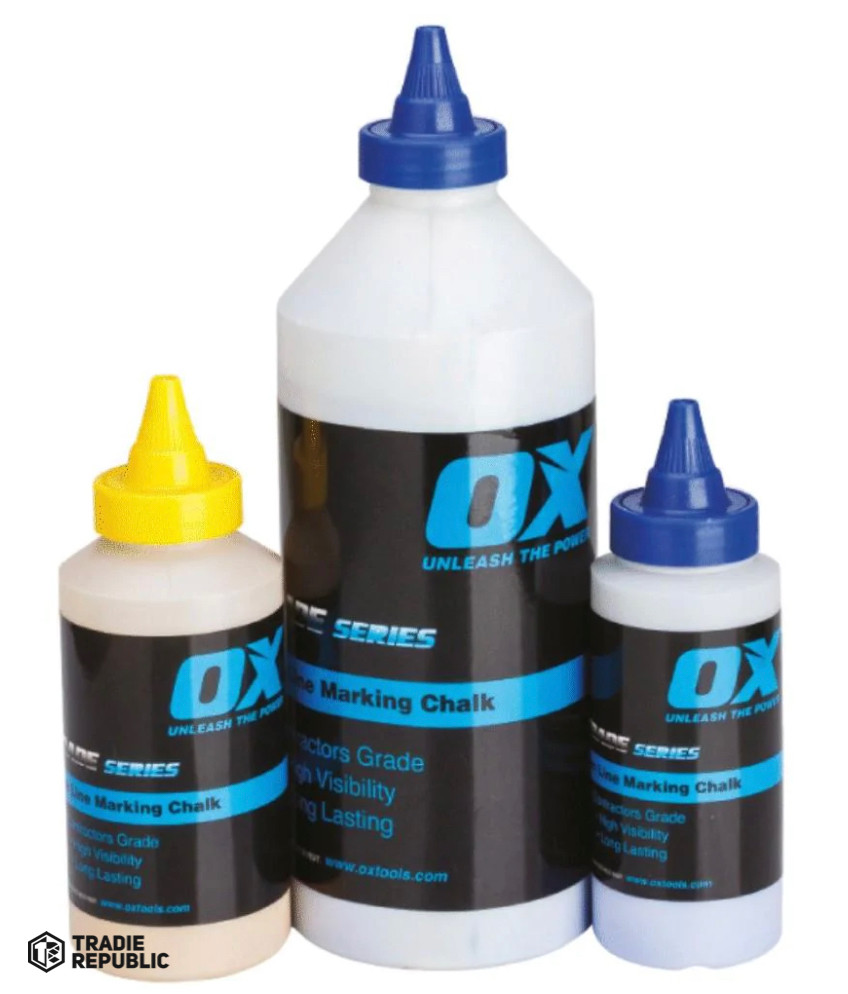 OX Trade 4oz Line Marking Chalk (Yellow) OX-T025004 - Tradie Republic