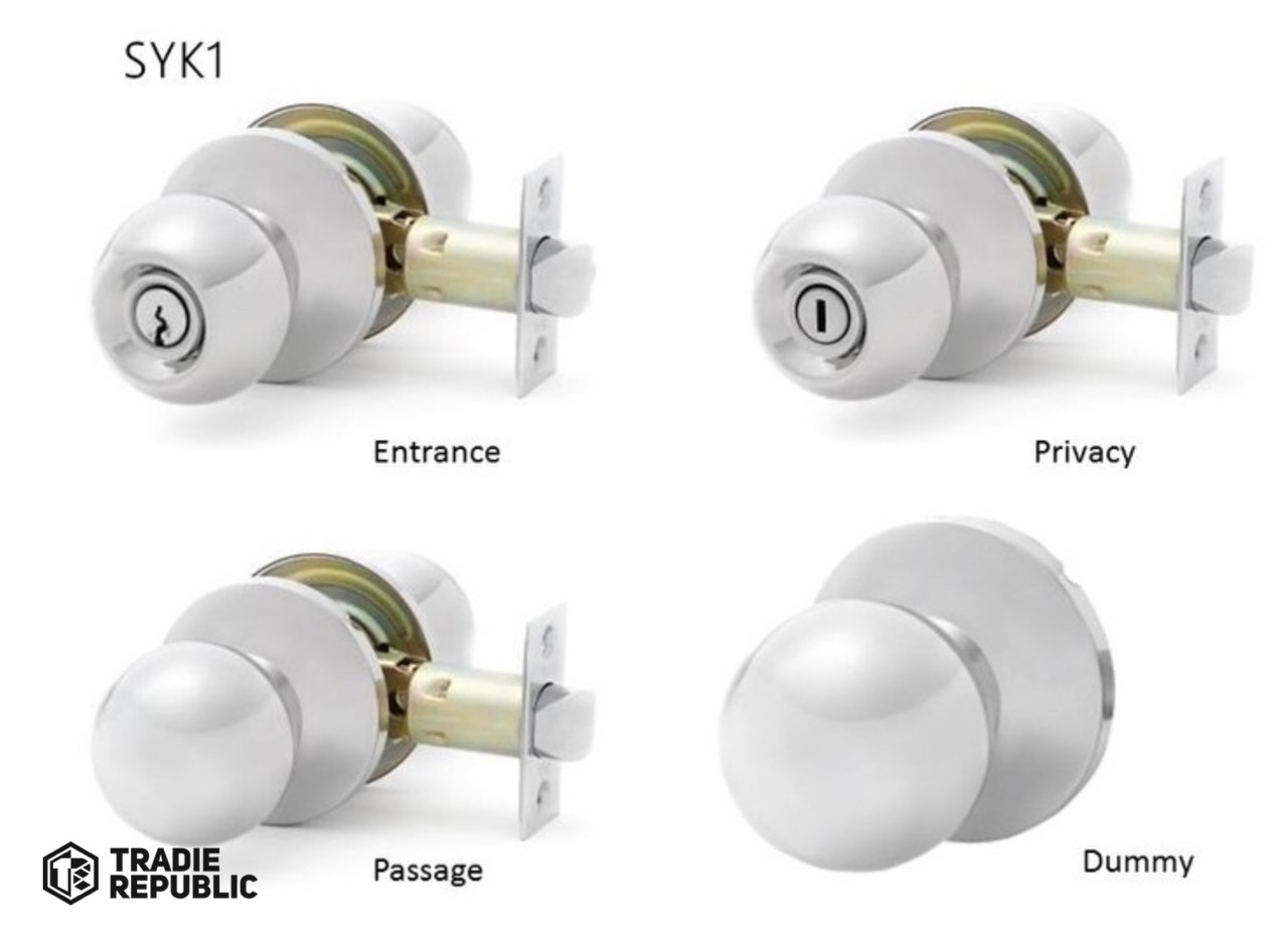 Yale K1 Passage Set Satin Chrome - Tradie Republic