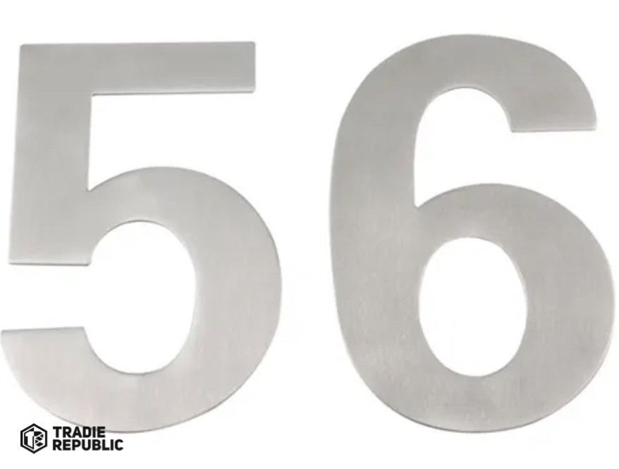 Miles Nelson Stainless Steel Number 8 - Self Adhesive 100mm Letterbox ...