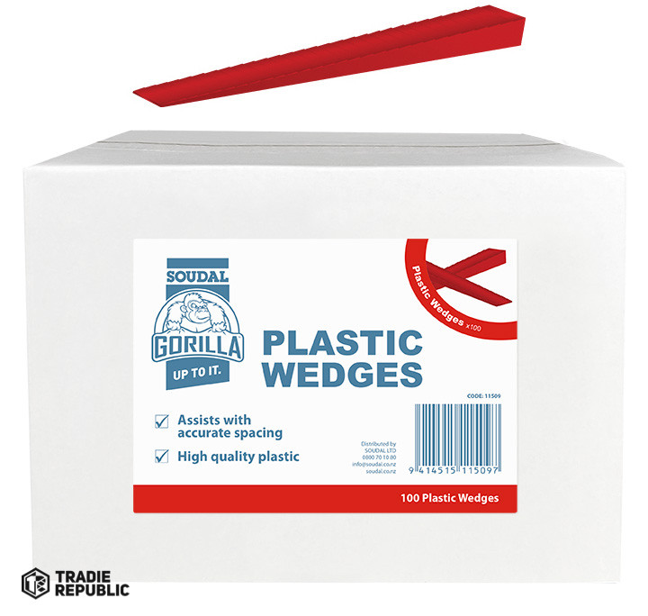 Gorilla Fox Wedges Plastic 100PK - Tradie Republic