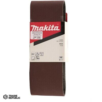 Makita 5PK ABRAS.BELT 100x610mm 240G - Tradie Republic