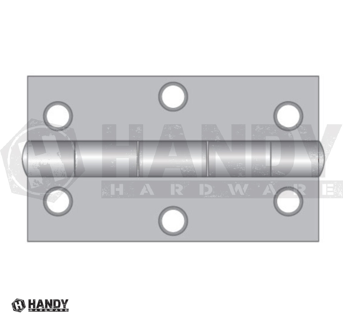 Fortress 65x35 Fixed Brass Pin Hinge Zinc - Tradie Republic