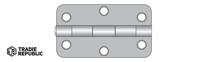 Fortress 100x75 S/Radius Loose Pin SC. Hinge - Tradie Republic