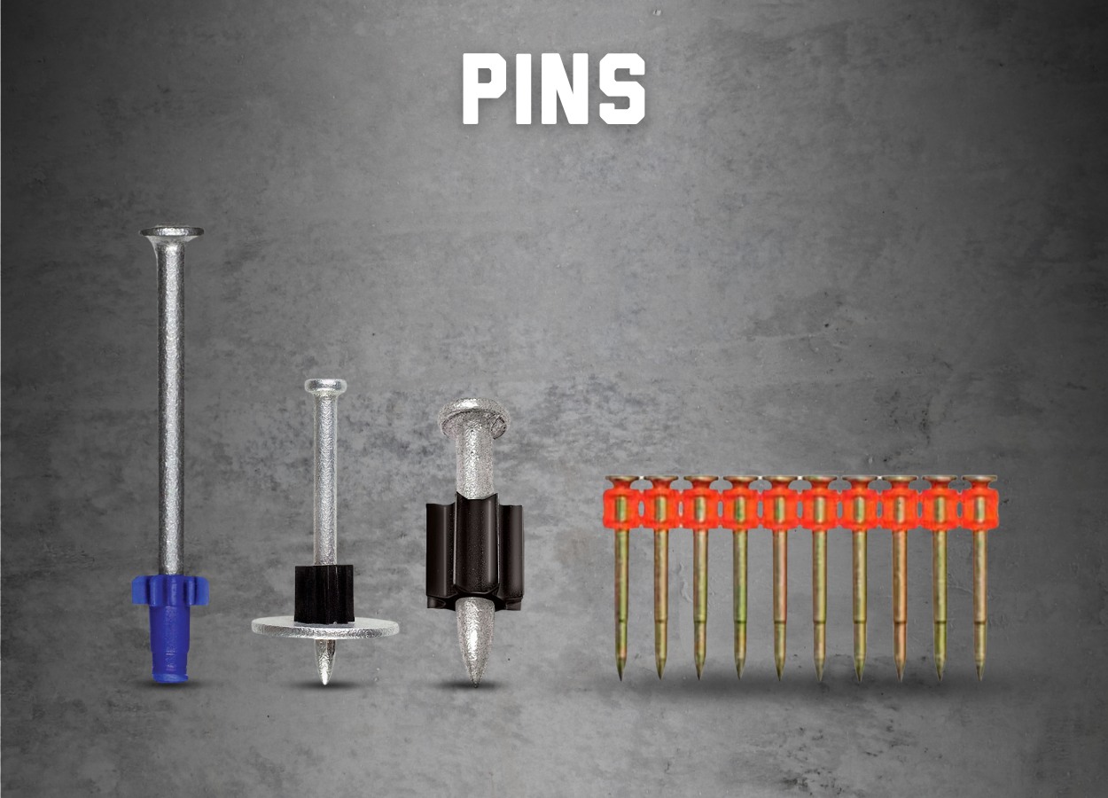 Fasteners - Concrete Fasteners & Anchors - Powder Actuated - Pins ...