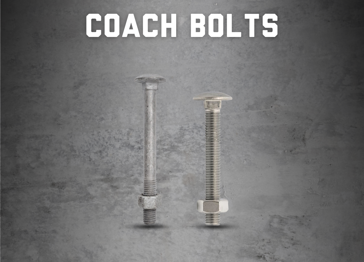 Fasteners - Bolts Nuts & Washers - Coach Bolts - Tradie Republic