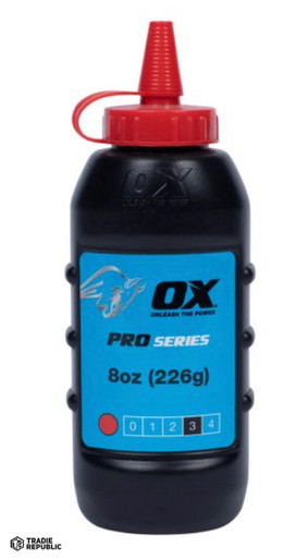 OX Trade Red Line Marking Chalk - 8ox/ 226g - Tradie Republic