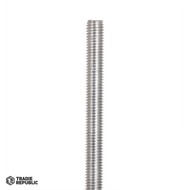 Zinc Plated Threaded Rod 2M - Tradie Republic