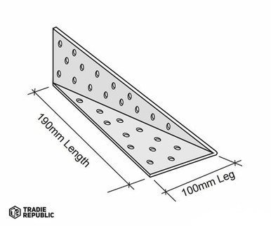 Pryda Diagonal Cleat 190X100mm Galv - Tradie Republic