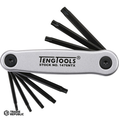 Teng 8pc Fold-Up TX Key Set - TX T9-T40 - Tradie Republic