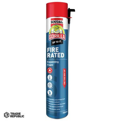 Gorilla Fire Rated Expanding Foam 750ml Aerosol - Tradie Republic