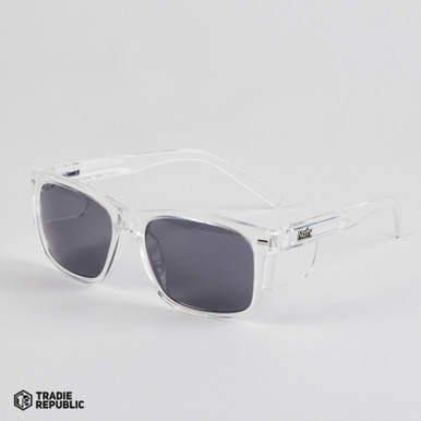 Natty Workwear Kenneth Smoke Tinted Safety Glasses - Tradie Republic