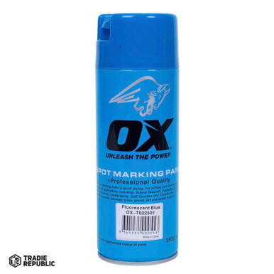 OX Trade Fluro Blue Spot Marking Paint - Tradie Republic