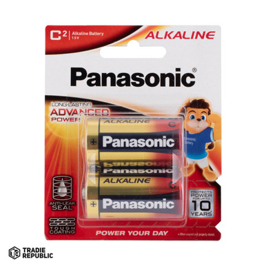 Panasonic Alkaline Battery C - 2 Pack - Tradie Republic
