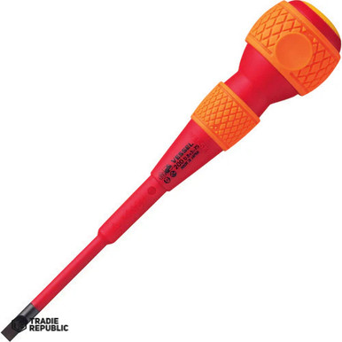 Vessel Insulated Screwdriver Slotted 5 x 75 - Tradie Republic