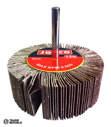 Josco Flap Wheel 80x30 40g 6 Spindle - Tradie Republic
