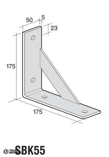Pryda Angle Bracket SBK55 - Tradie Republic