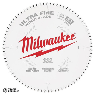 Milwaukee CSB Blade 80T Ultra Fine 254mm - Tradie Republic