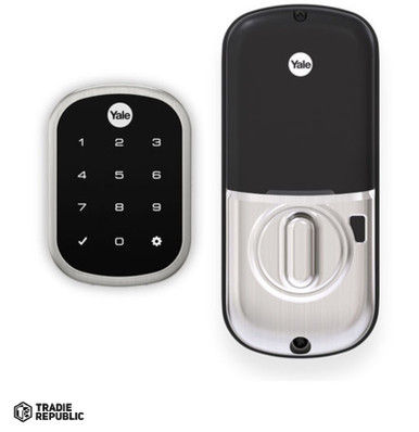 Yale Assure Keyless Electronic Digital Deadbolt Satin Nickel - Tradie ...