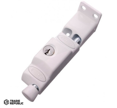 Lockwood 680 Patio Bolt White - Tradie Republic