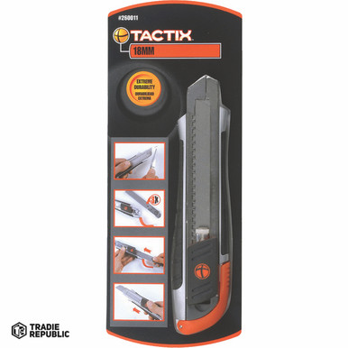 Tactix Knife Snap-off 18mm Zinc-Al Alloy - Tradie Republic