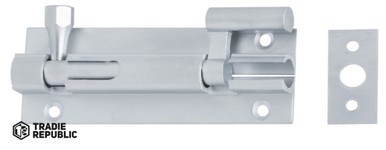 Miles Nelson Neck Bolt /Barrel Bolt 100mm Satin Chrome 469SC08100 ...