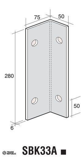 Pryda Angle Bracket SBK33A/S - Tradie Republic