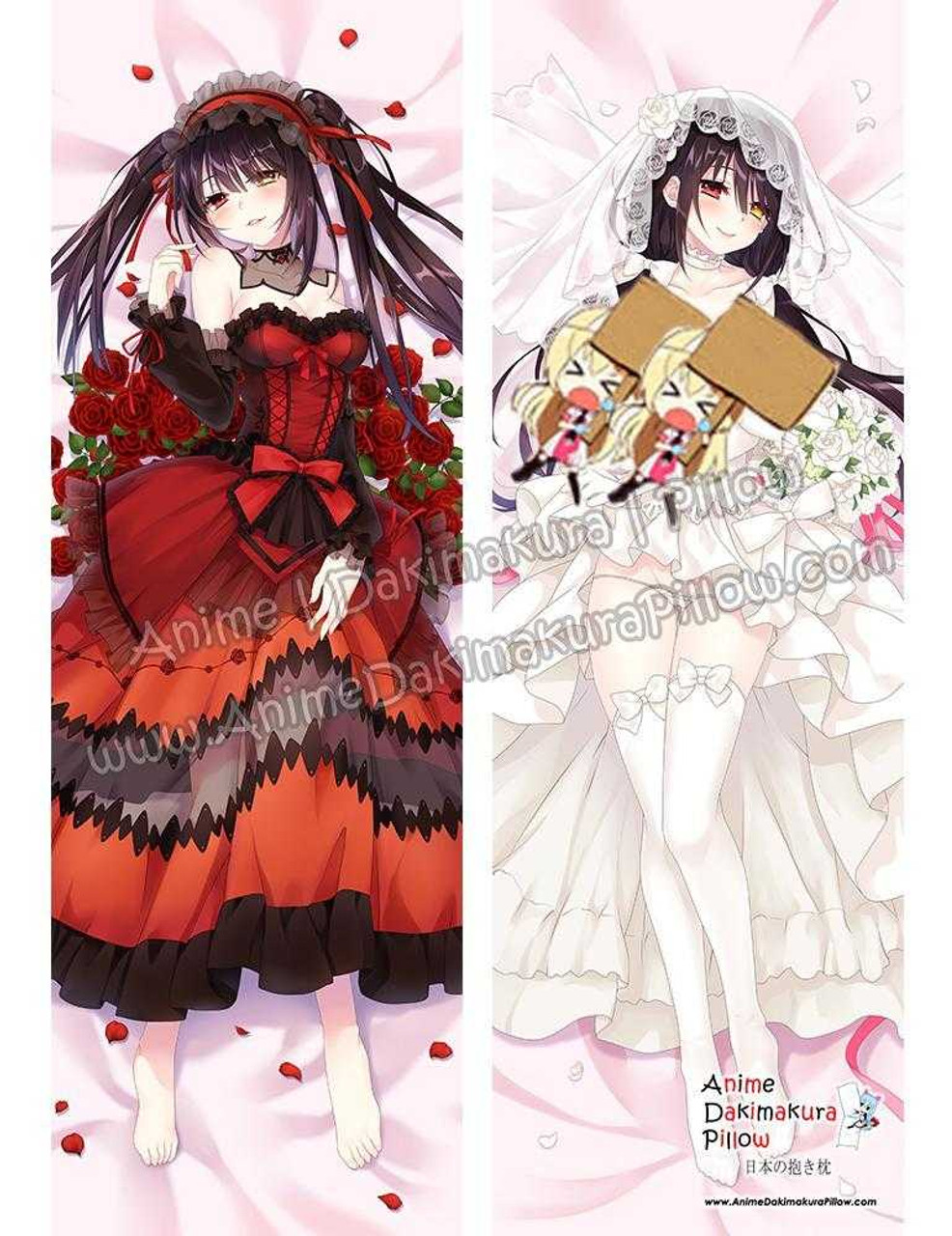 New Kurumi Tokisaki Date A Live Anime Dakimakura Japanese Hugging Body Pillow Cover Adp17116