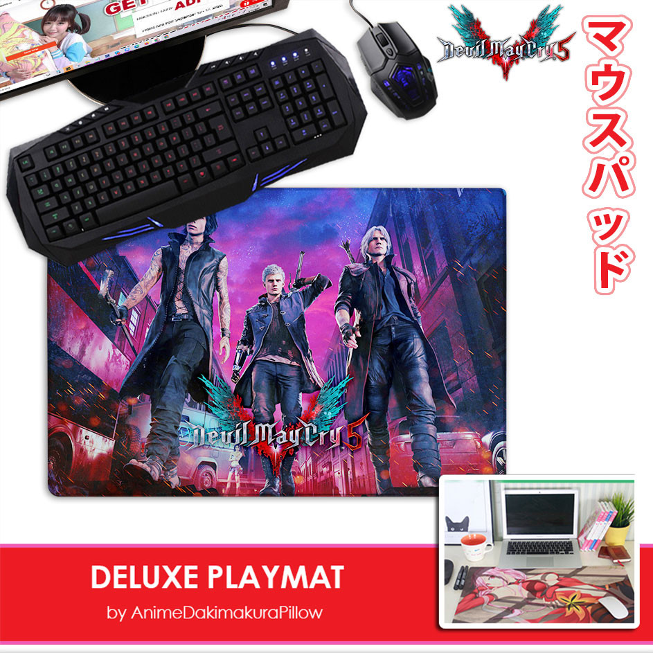 Devil May Cry 5 Gaming Mouse Pad Mat Large Size Deluxe Multipurpose Non ...
