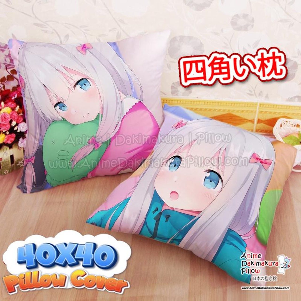 New Izumi Sagiri Eromanga Sensei 40x40cm Square Anime Dakimakura