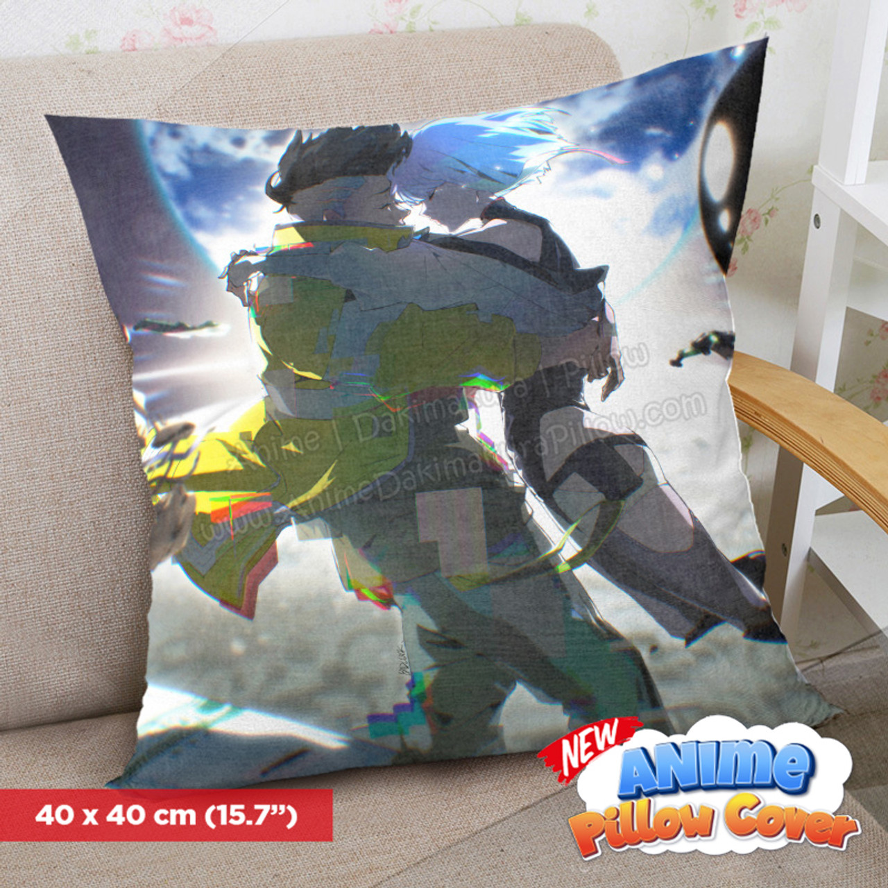 New Cyberpunk Edgerunners 40x40cm Square Anime Dakimakura Throw Pillow