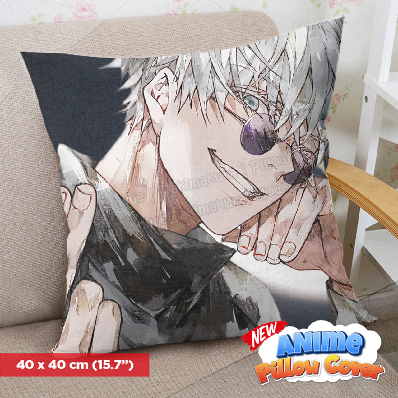 Adp Jujutsu Kaizen 40x40cm Square Anime Dakimakura Throw Pillow Cover