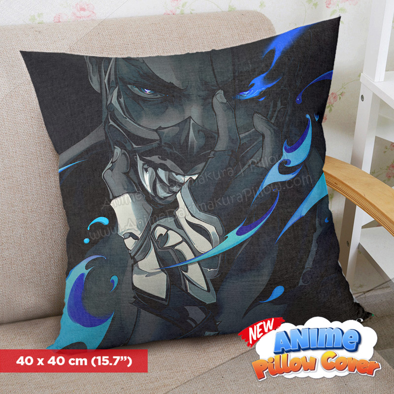 ADP Yoru - Valorant 40x40cm Square Anime Dakimakura Throw Pillow Cover ...