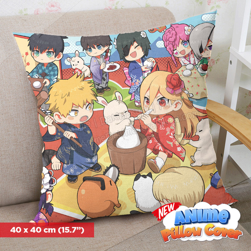 ADP Chainsaw Man 40x40cm Square Anime Dakimakura Throw Pillow Cover ERO ...
