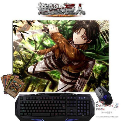 New Levi Ackerman - Attack on Titan Anime Gaming Mouse Pad Deluxe ...
