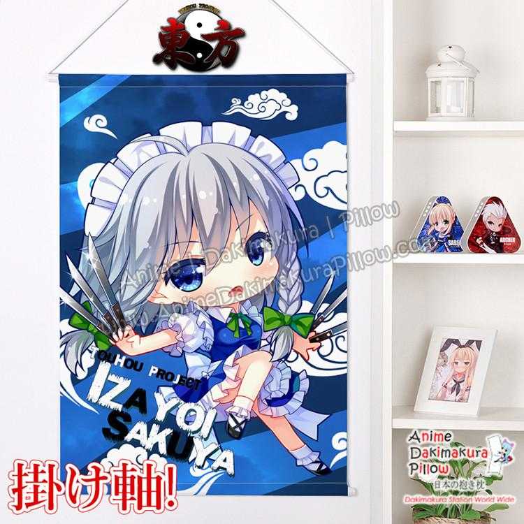 New Izayoi Sakuya Chibi - Touhou Project Japanese Anime Wall Scroll ...