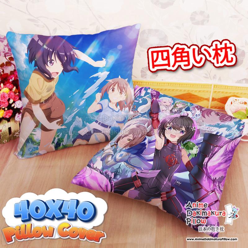 NEW Kaede Honjou (Maple) - Bofuri 40x40cm Square Anime Dakimakura Throw ...