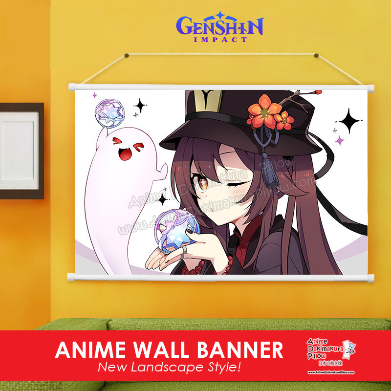 NEW Genshin Impact Rendering Anime Wall Scroll Poster ERO-WB-107