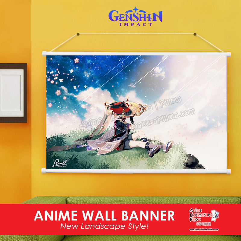 NEW Genshin Impact Rendering Anime Wall Scroll Poster ERO-WB-108
