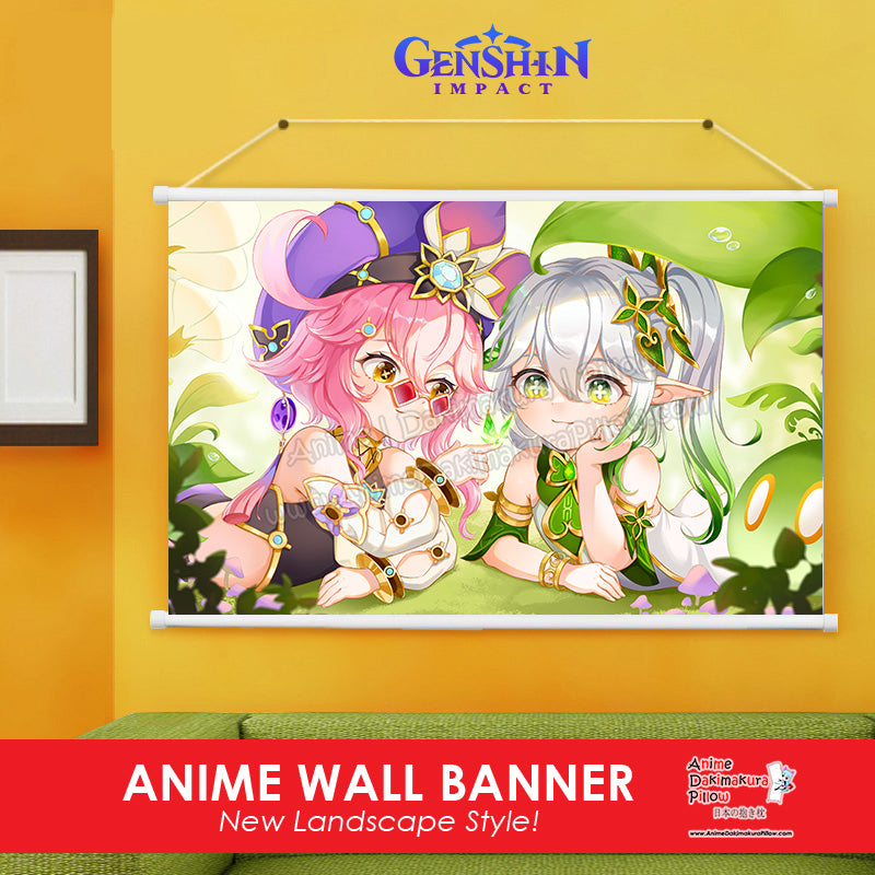 NEW Genshin Impact Rendering Anime Wall Scroll Poster ERO-WB-116