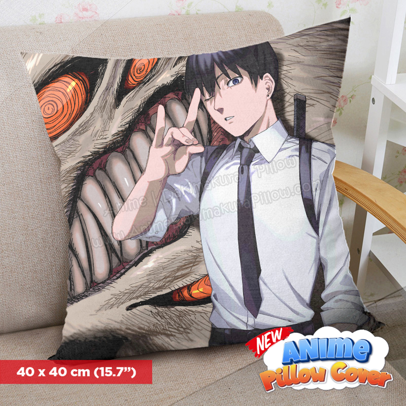 ADP Aki Hayakawa - Chainsaw Man 40x40cm Square Anime Dakimakura Throw ...