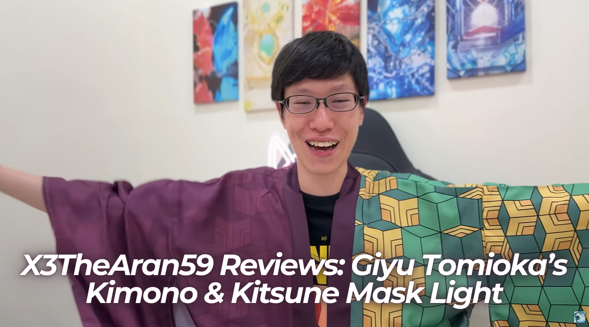 X3TheAran59 Reviews: Giyu Tomioka's Kimono & Kitsune Mask Neon Light ...