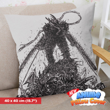 NEW Chainsaw Man 40x40cm Square Anime Dakimakura Throw Pillow Cover ERO ...