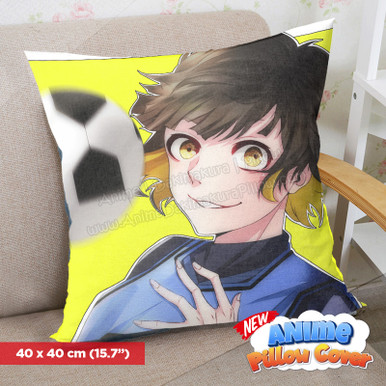 NEW Blue Lock 40x40cm Square Anime Dakimakura Throw Pillow Cover ERO-PC-103