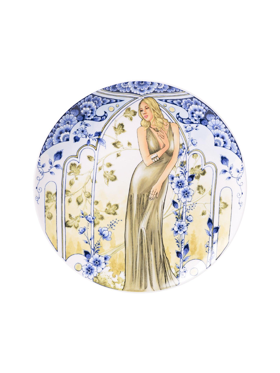 Wandbord Sarah - Keramiek - 26 cm - Heinen Delfts Blauw