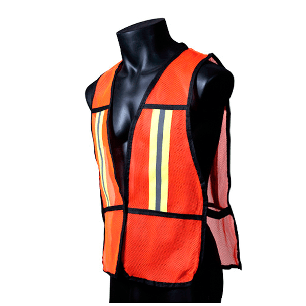 Chaleco de Malla con Velcro, Naranja SERSA CHNR