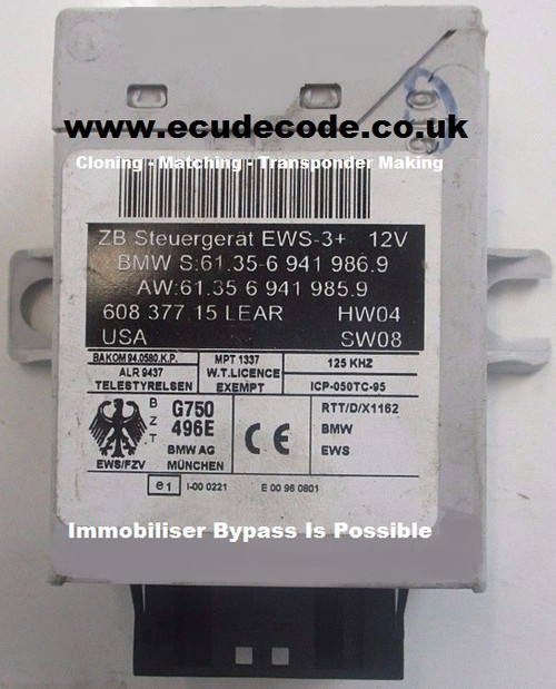 BMW Mini EWS Services | Plug & Play Services | SKU: 613569419869